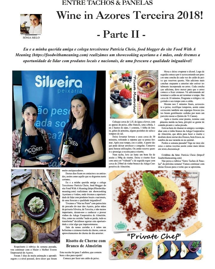 Risotto de cherne com espargos… a 4 mãos – Food With A Meaning