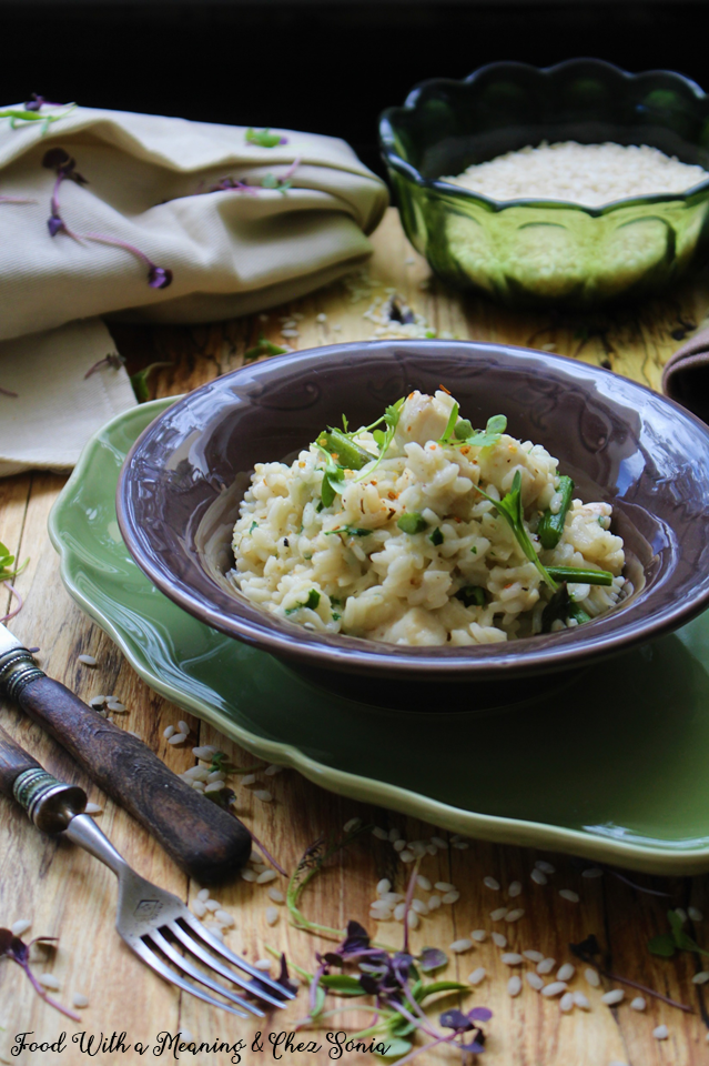 Risotto de cherne com espargos… a 4 mãos – Food With A Meaning