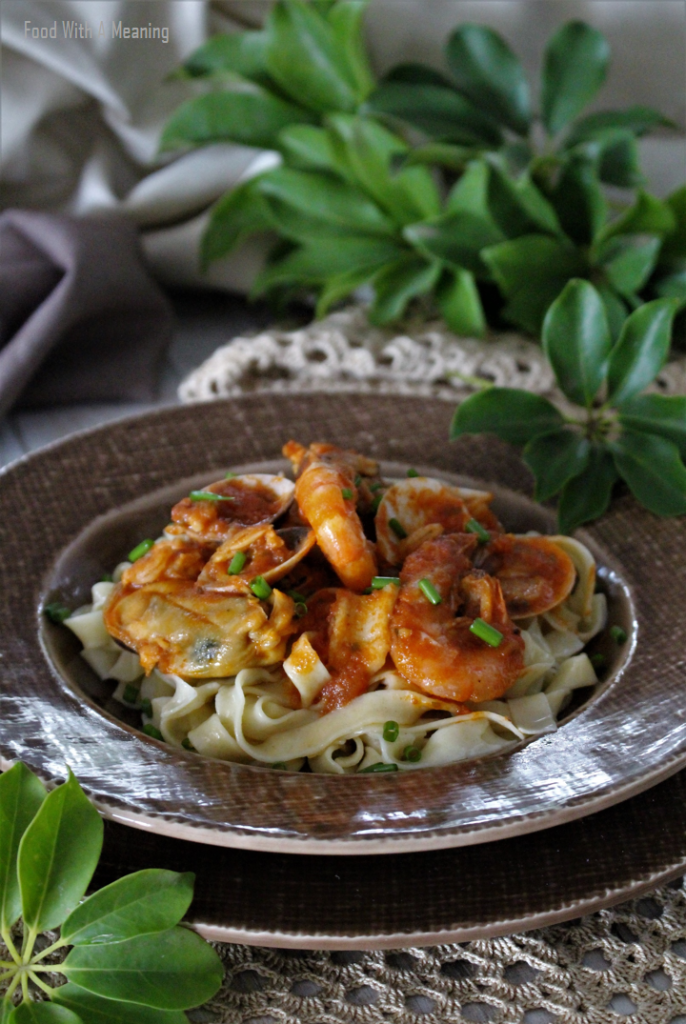 Tagliatelle homemade com marisco – Food With A Meaning